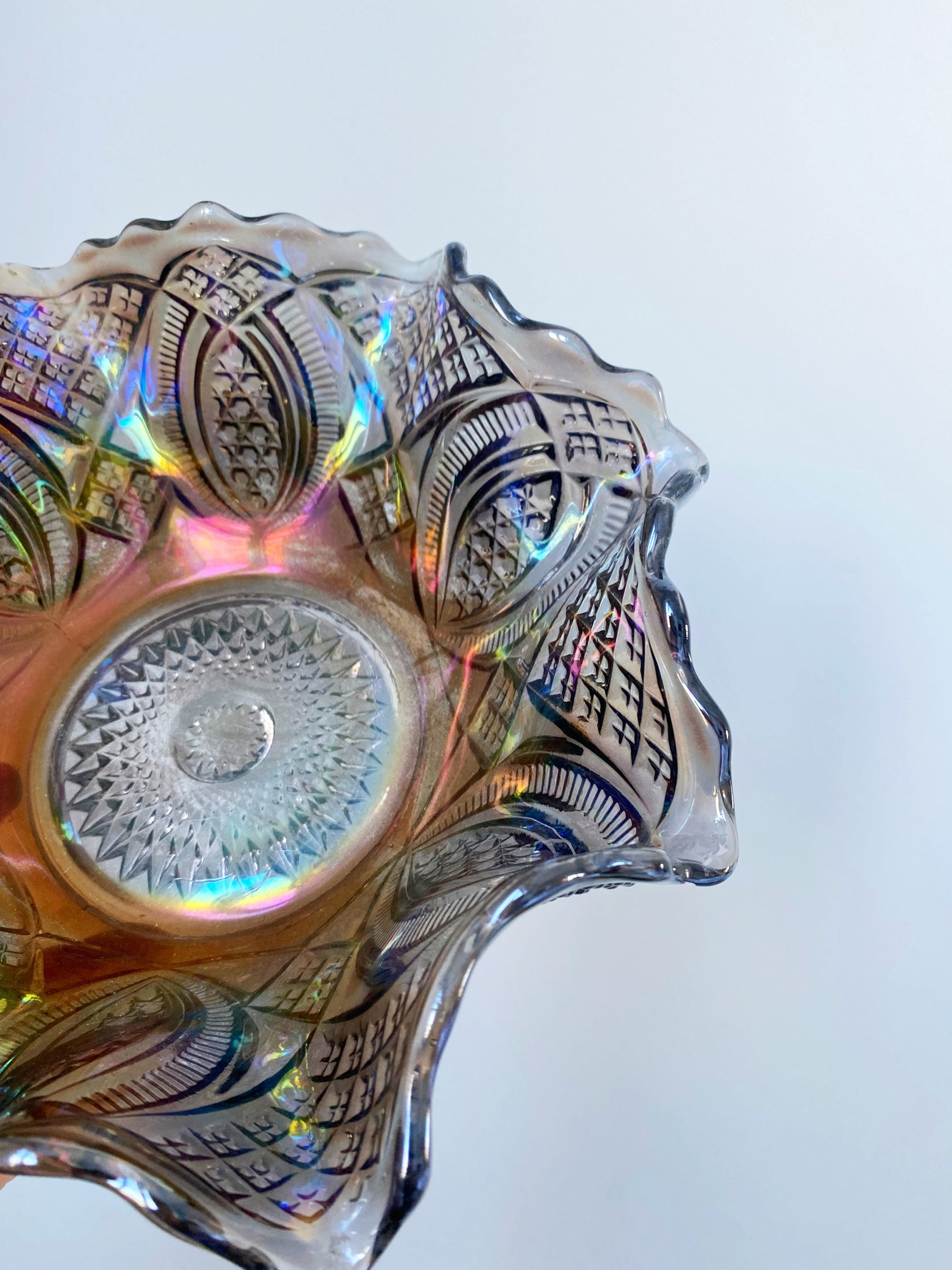 Vintage Oil Slick Glass Bowl – Rachelmulherin