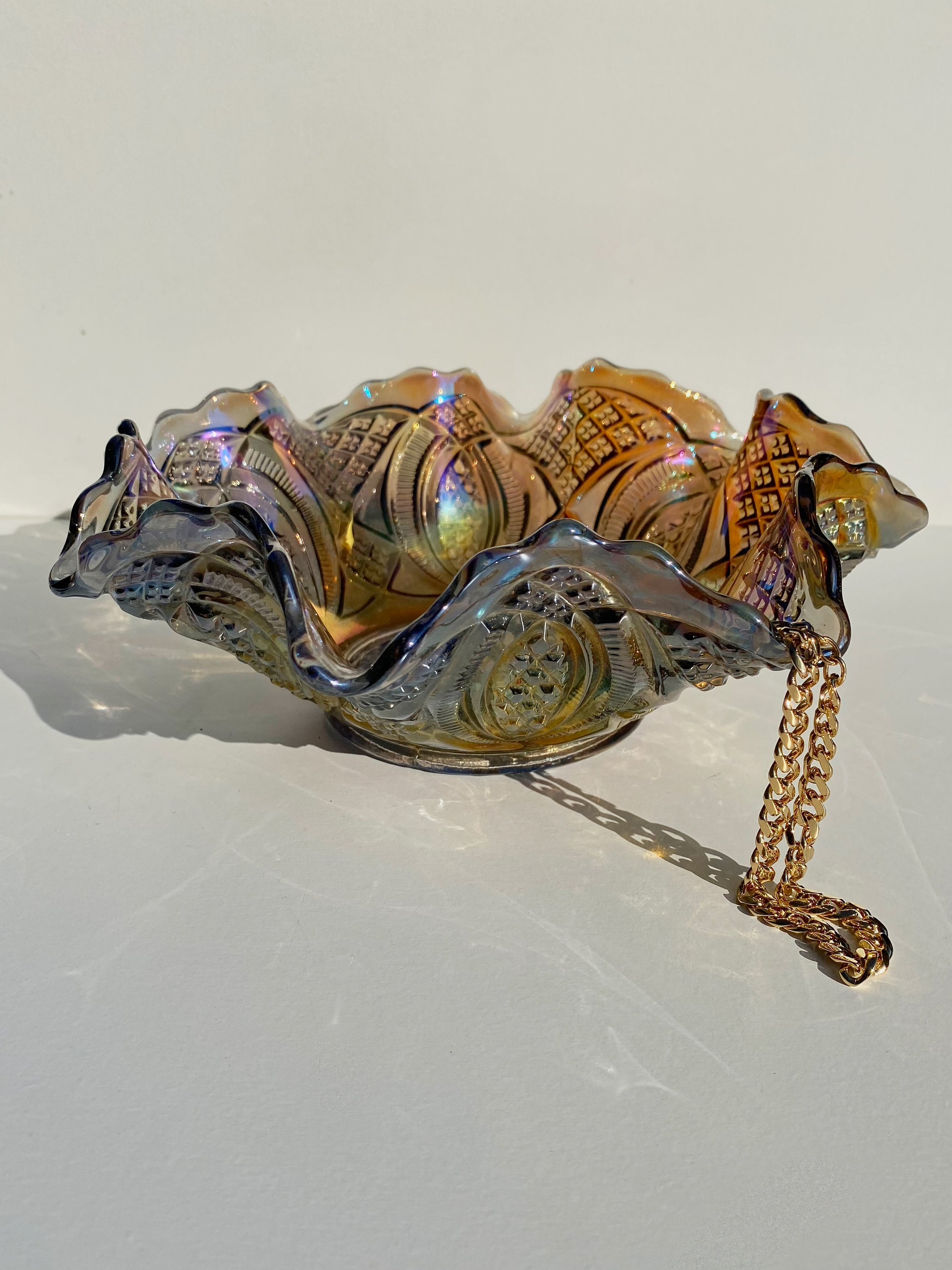 Vintage Oil Slick Glass Bowl – Rachelmulherin